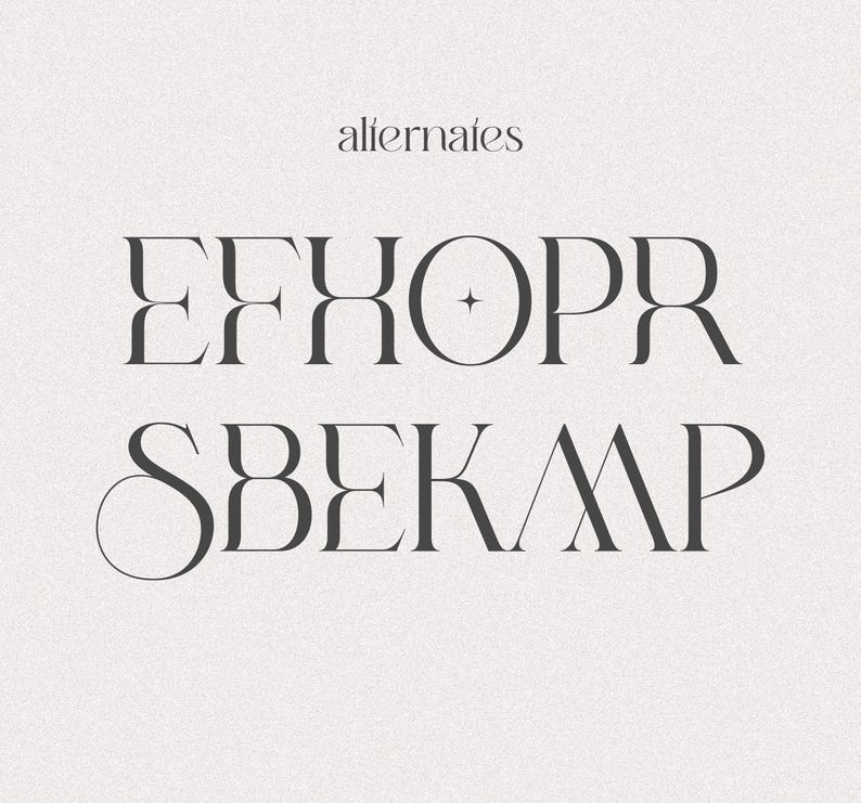 Serif Font, Modern Font, Wedding Font, Logo Font, Canva Font, Branding ...