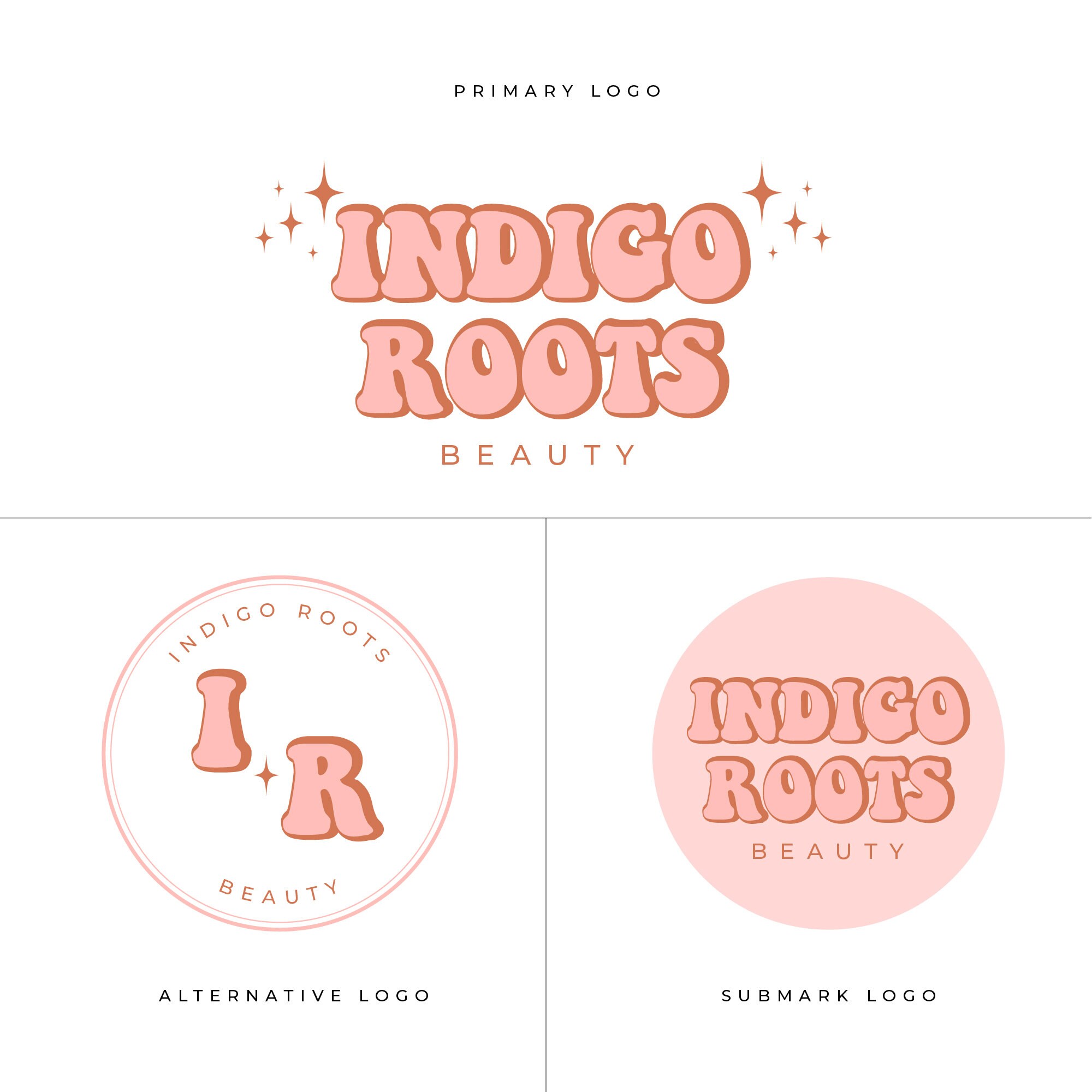 Retro Logo Design, Branding Logo, Boho Logo, Premade Logo, Makeup ...