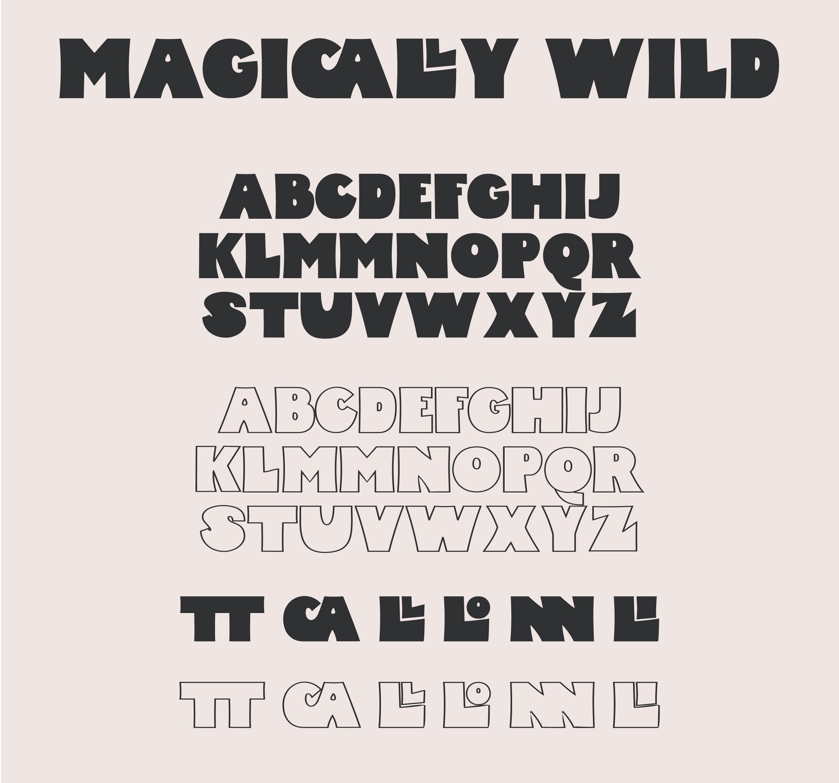 Bold Font Block Font Handwritten Font Cricut Fonts Cute - Etsy