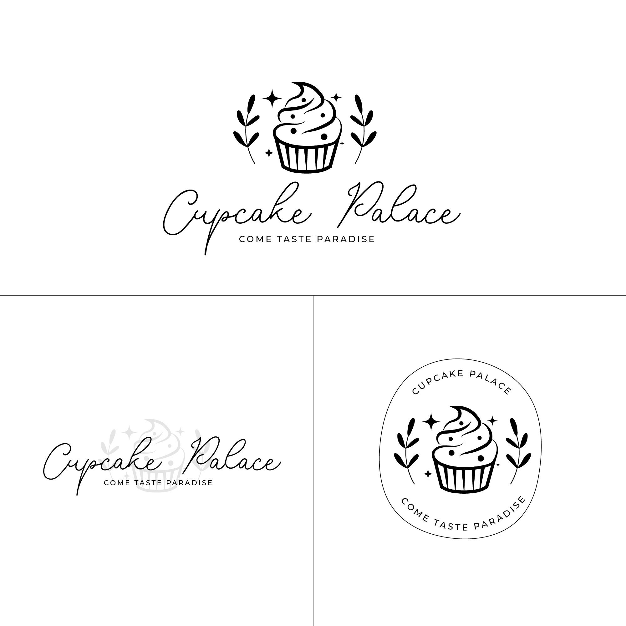 Bakery Logo Design, Baker Logo, Watermark Logo, Bakery Shop, Cake Shop ...