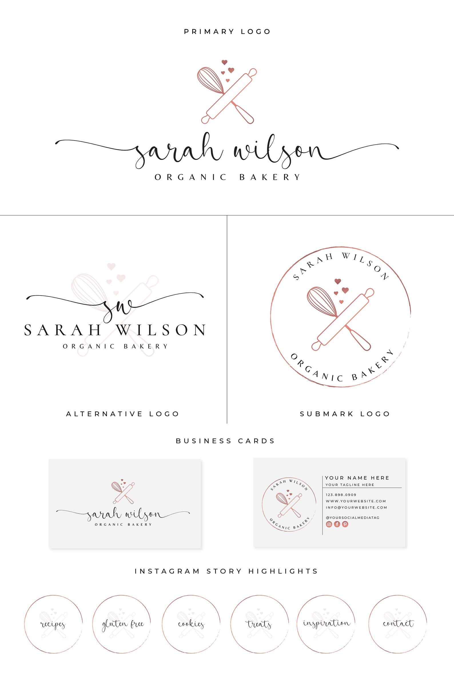 Bakery Logo Design Baker Logo Watermark Logo Bakery Shop - Etsy
