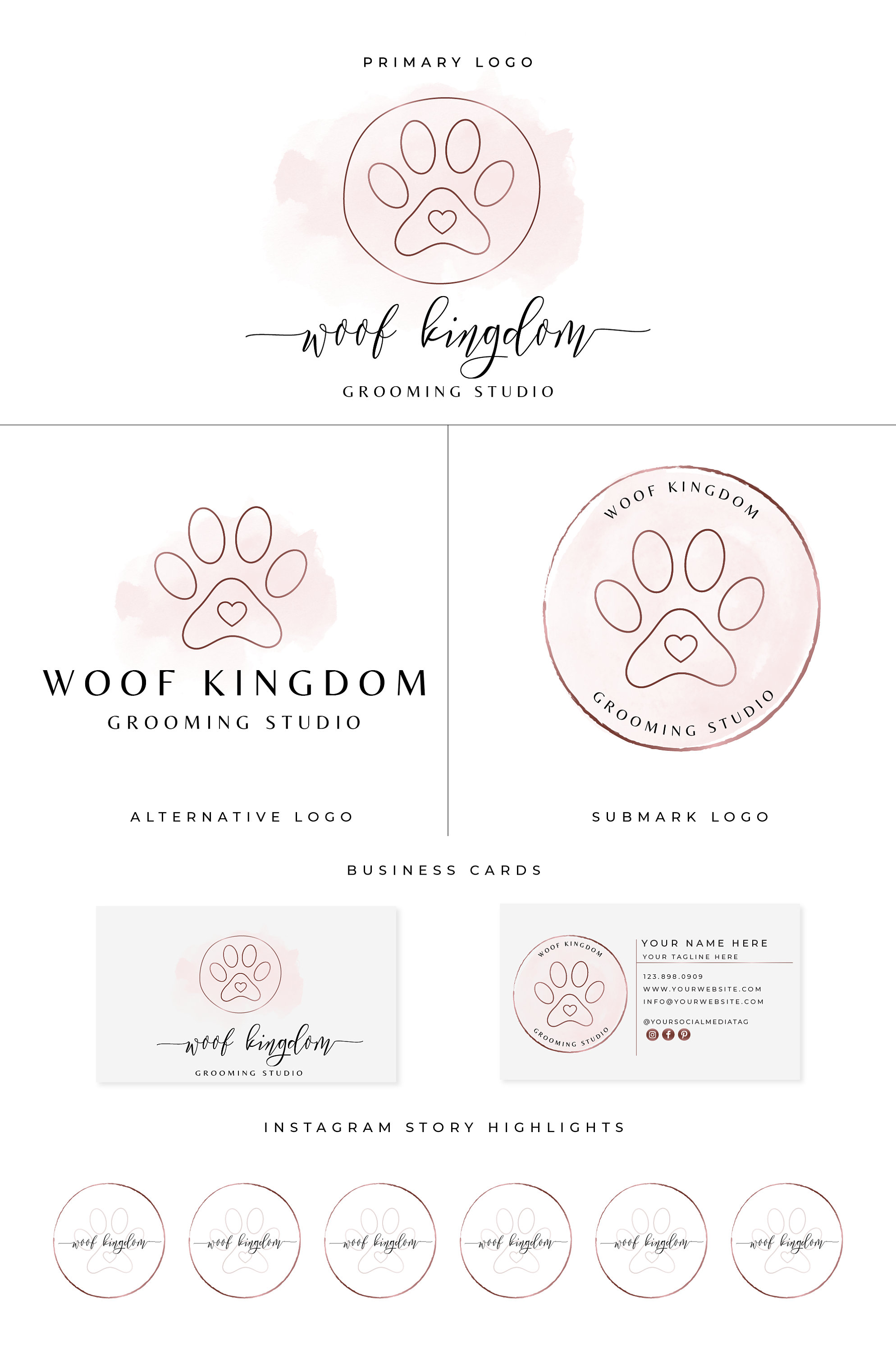 Pet Logo Dog Logo Paws Logo Dog Grooming Logo Pet Salon - Etsy