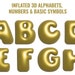 Gold Letters Clipart Golden Letters Font Clip Art Gold Foil - Etsy