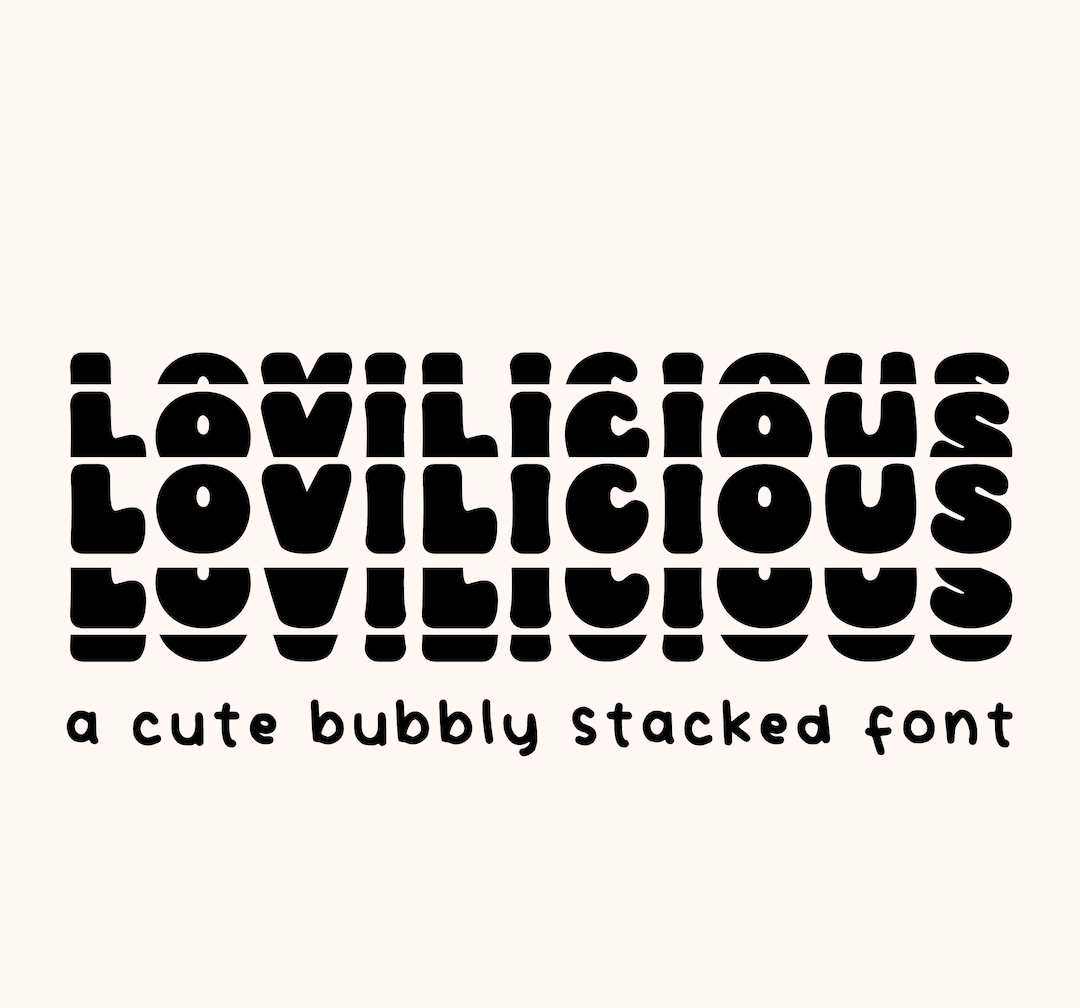 Stacked Font, Stacked Text, Mirror Font, Echo Font, Stacked Letters ...