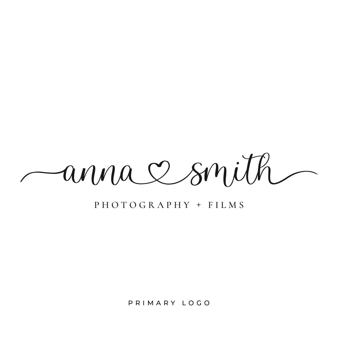 Minimalist Photography Logo: Premade Business Watermark - Etsy