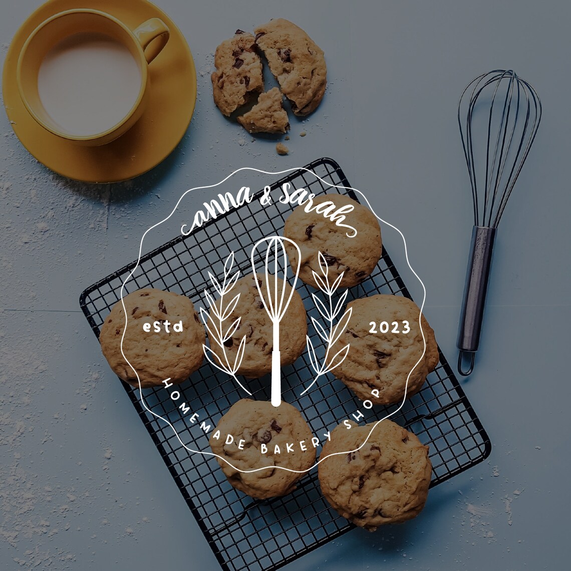 Bakery Logo Design Baker Logo Watermark Logo Bakery Shop - Etsy