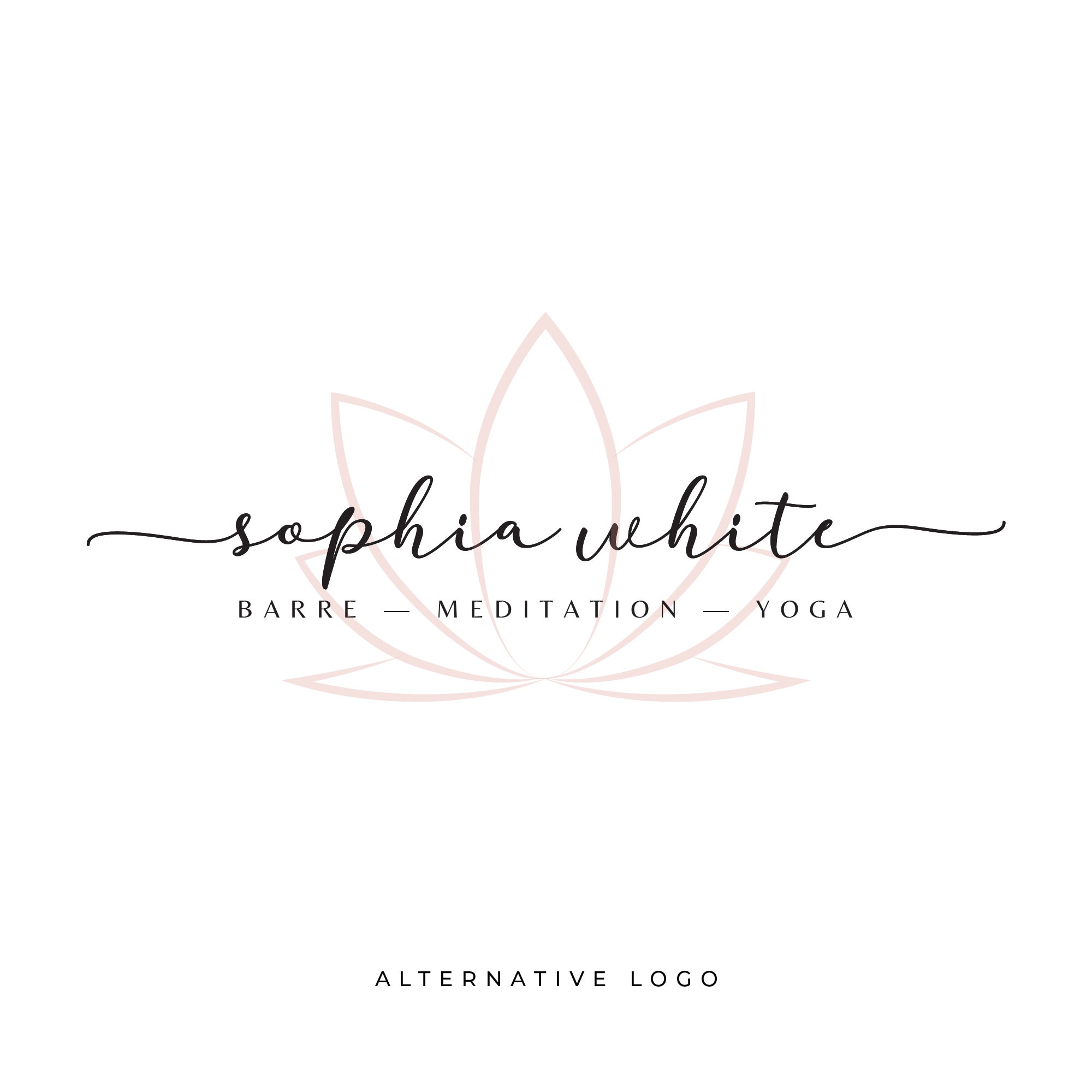 Lotus Logo, Yoga Logo, Health Logo, Fitness Logo, Wellness Logo ...