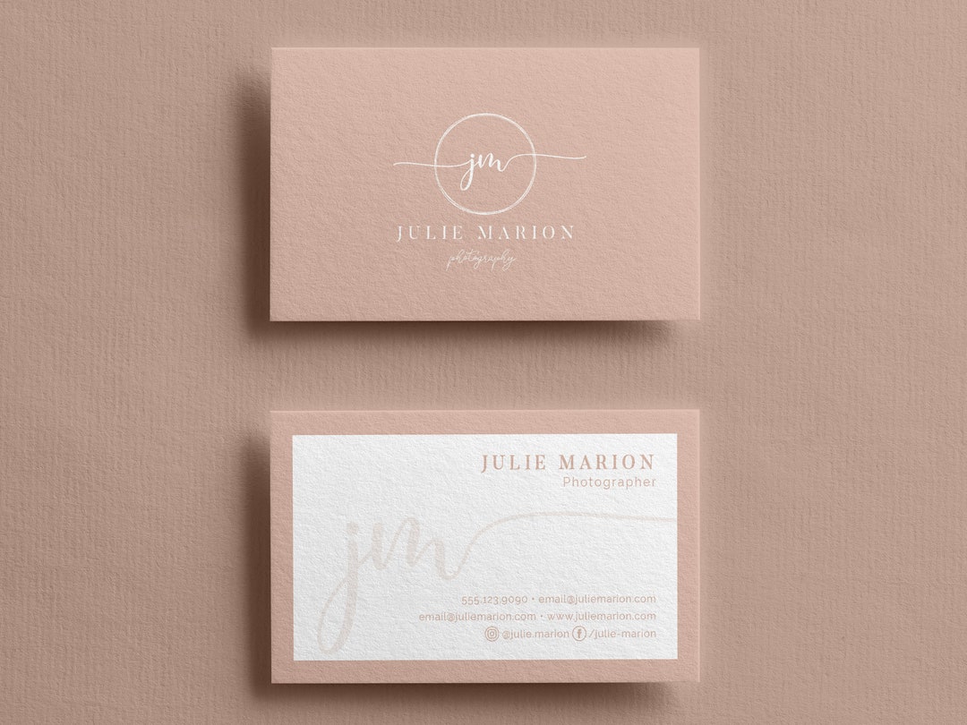 Business Card Template DIY Printable Business Card - Etsy