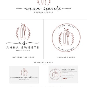 Bäckerei Logo-Design, Bäcker Logo, Wasserzeichen Logo, Bäckerei Shop, Konditorei Logo, Bäckerei ...