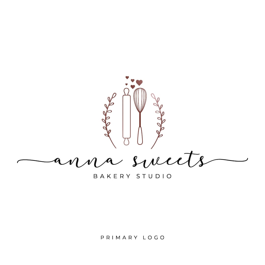 Bäckerei Logo-Design, Bäcker Logo, Wasserzeichen Logo, Bäckerei Shop, Konditorei Logo, Bäckerei ...