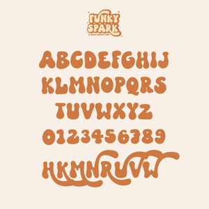 Groovy Font, Retro Font, Hippie Font, Handwritten Font, Cricut Font ...