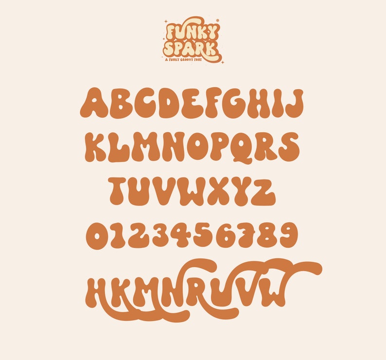 Groovy Font, Retro Font, Hippie Font, Handwritten Font, Cricut Font ...