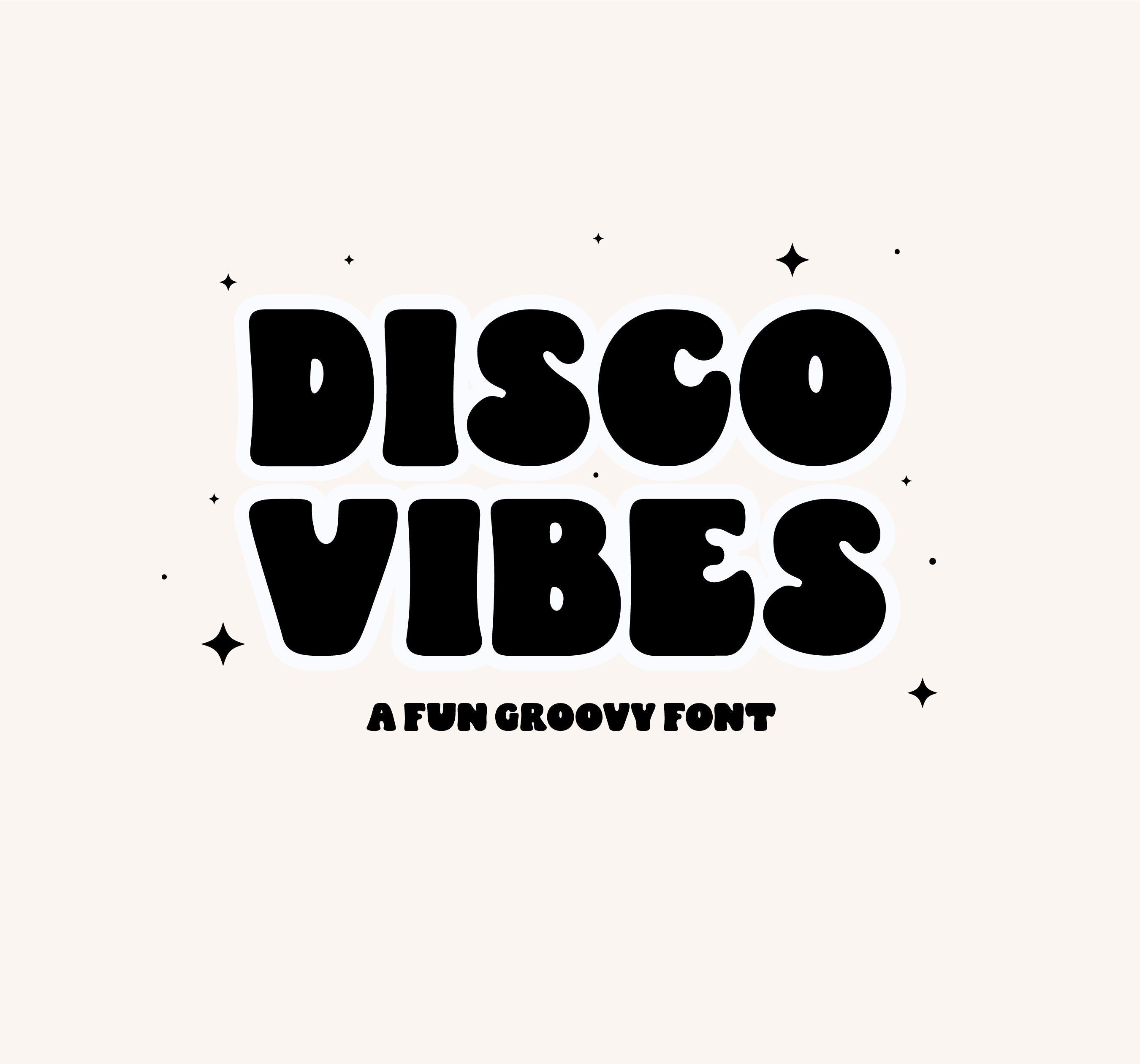 Groovy Font, Retro Font, Modern Font, Canva Font, Silhouette Font ...