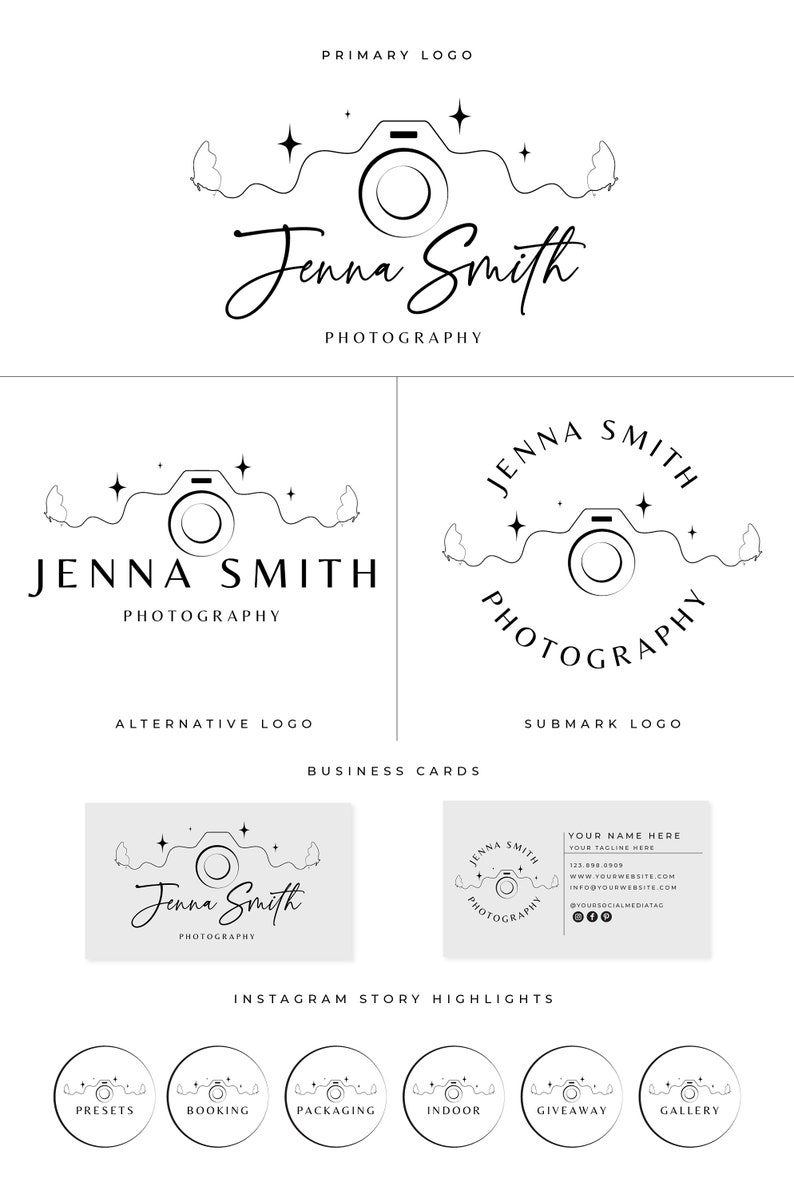 Photography Logo Premade Logo Watermark Logo Photographer - Etsy