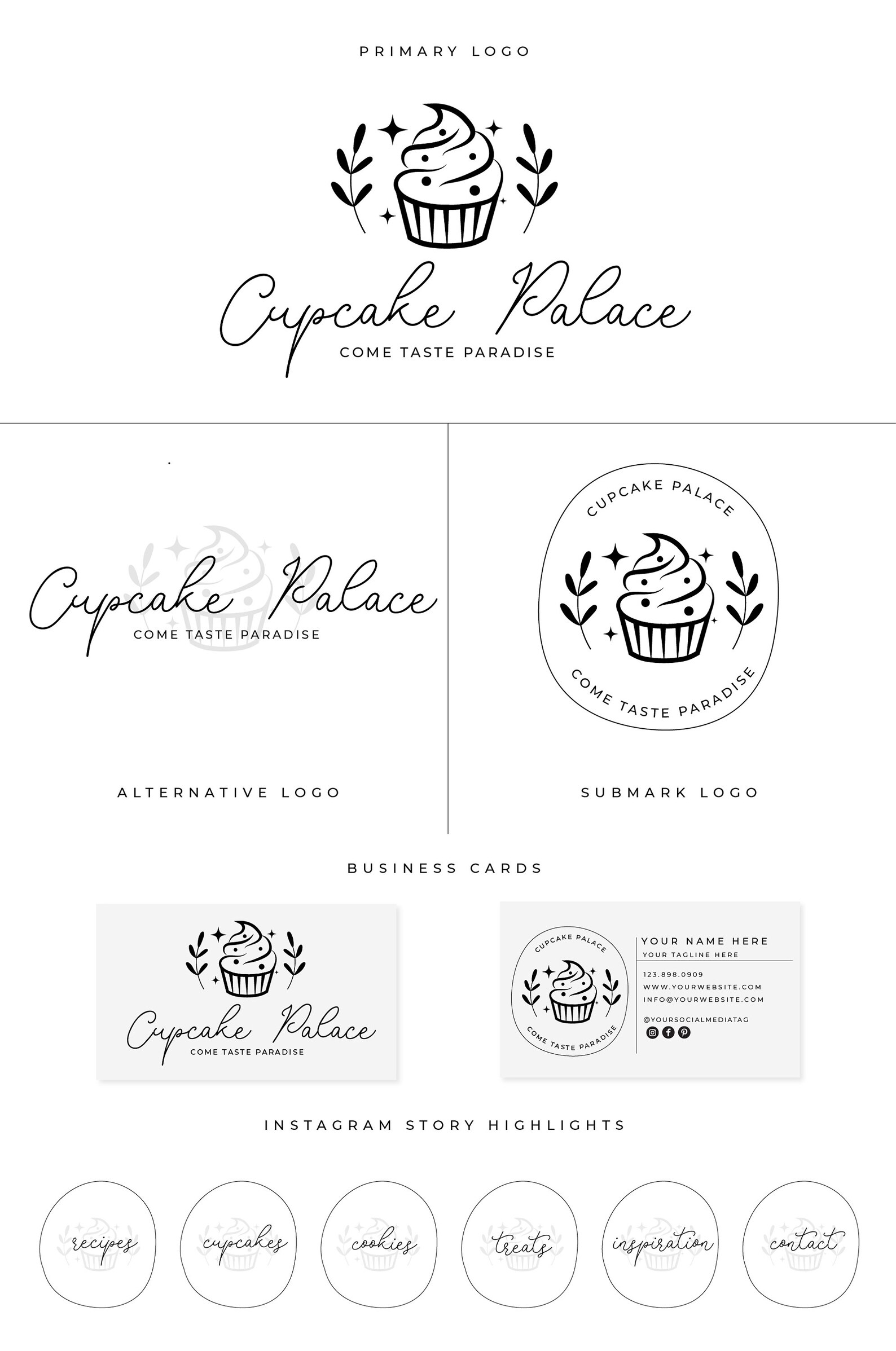 Bakery Logo Design, Baker Logo, Watermark Logo, Bakery Shop, Cake Shop ...