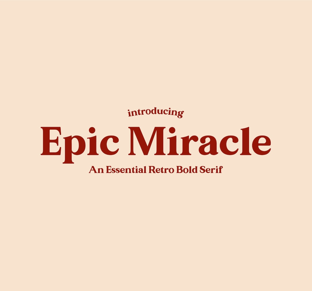 Modern Serif Font, Branding Font, Logo Font, Canva Font, Procreate Font ...