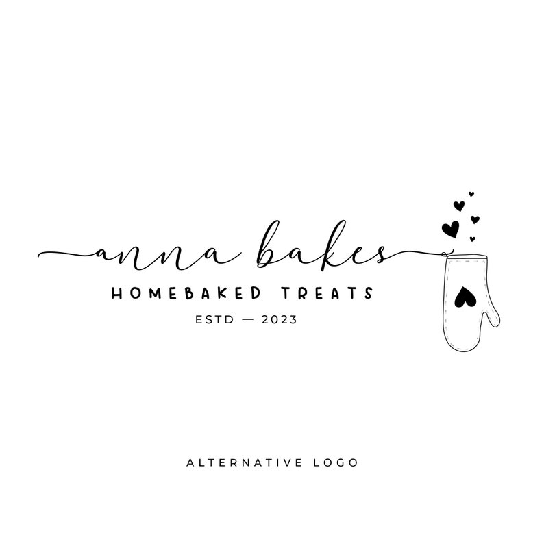 Bakery Logo Design, Oven Mitt Logo, Baker Logo, Watermark Logo, Bakery ...