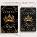 Golden Crown Exclusively Yours Custom Book Cover Design for Fantasy ...