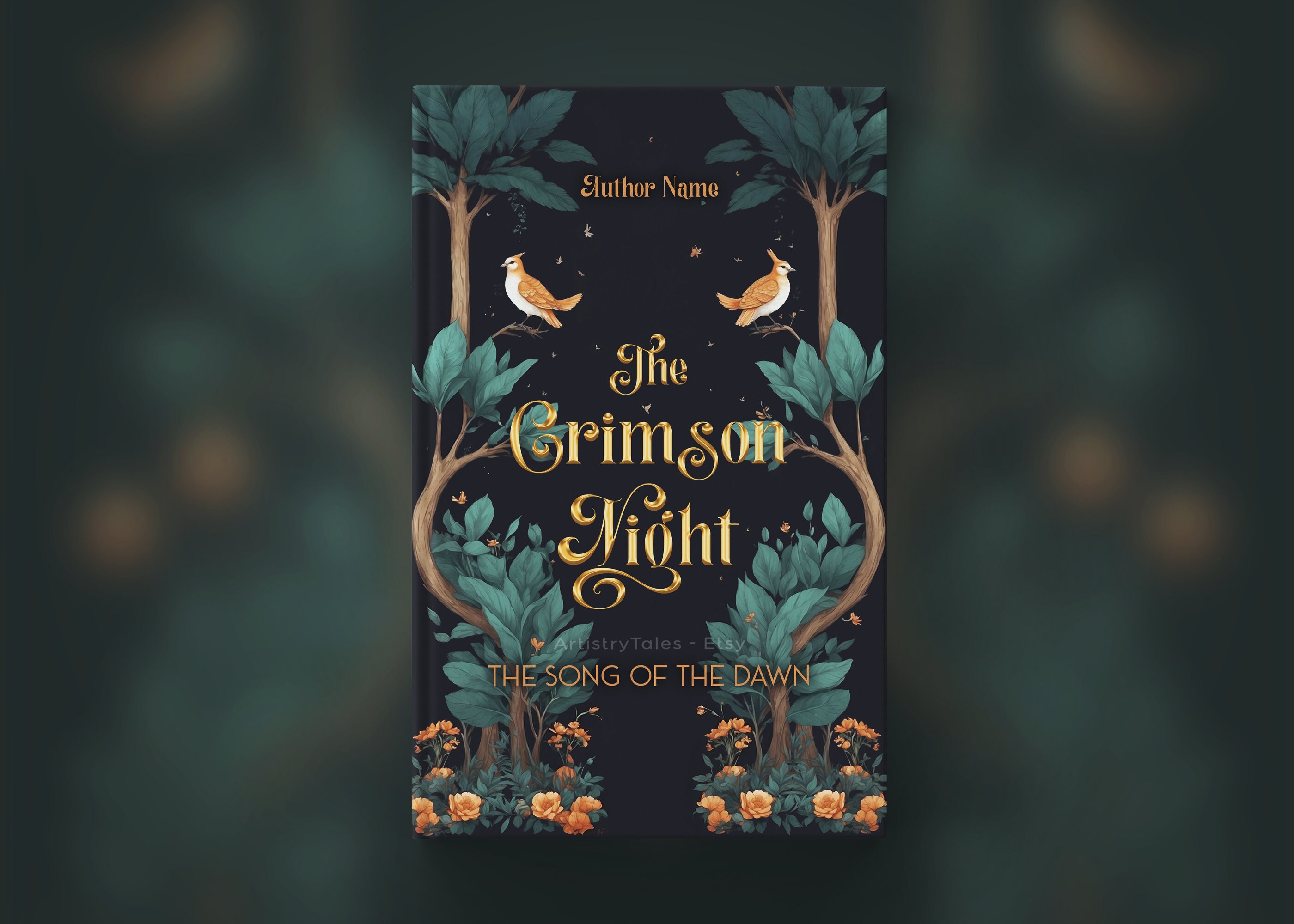 Crimson Night Exclusively Yours Custom Book Cover Design for Fiction ...