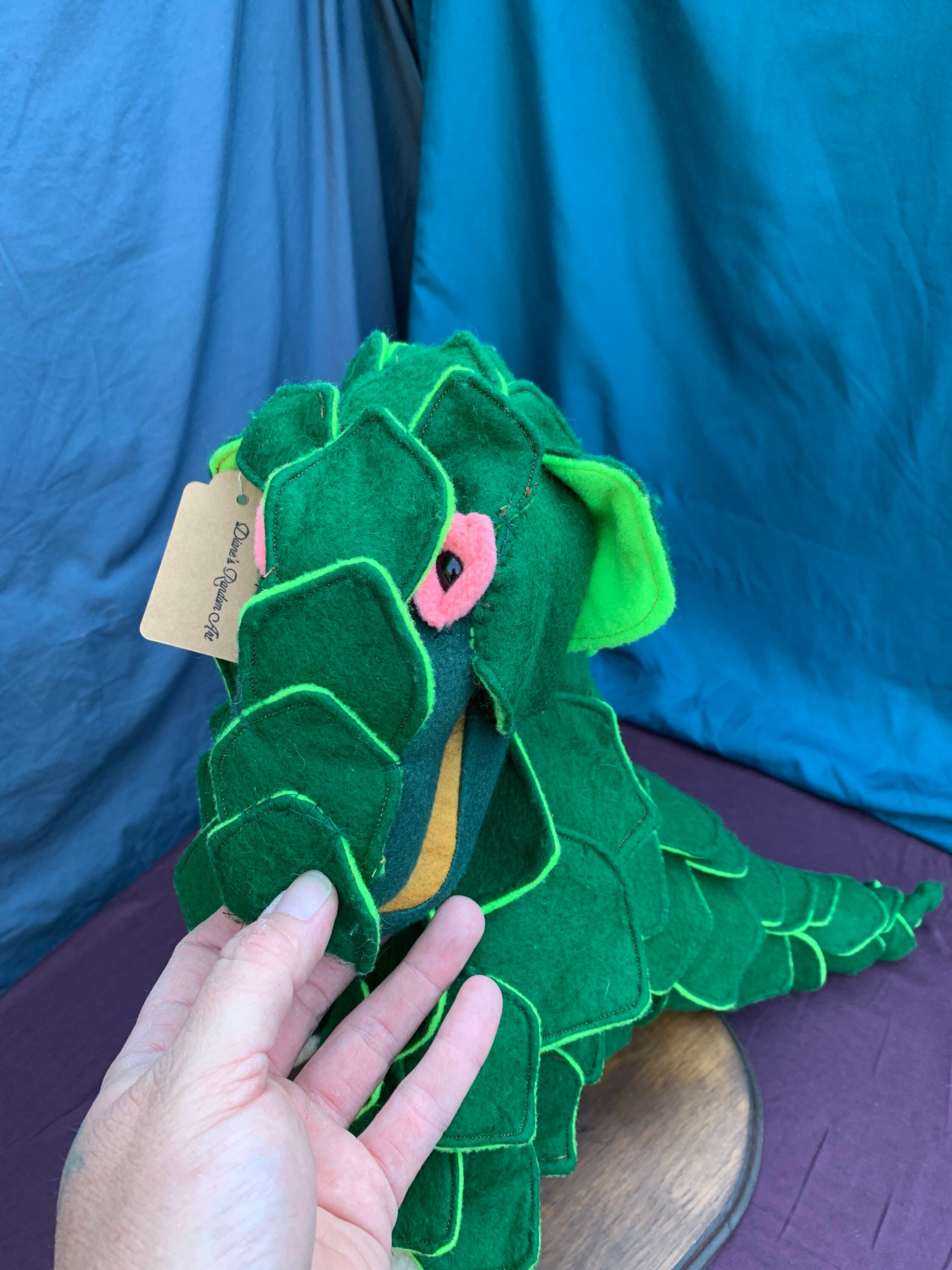 Full Body Hand Puppet - Green Pangolin - Etsy