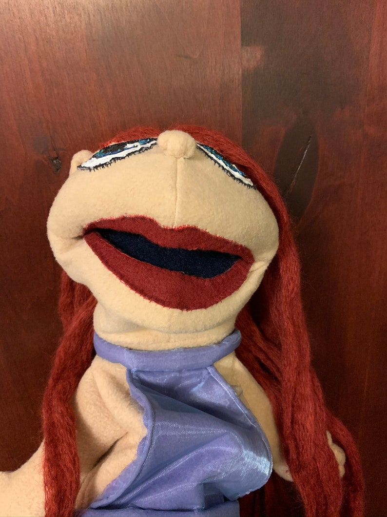 Full Body Hand Puppet Red Haired Mermaid - Etsy