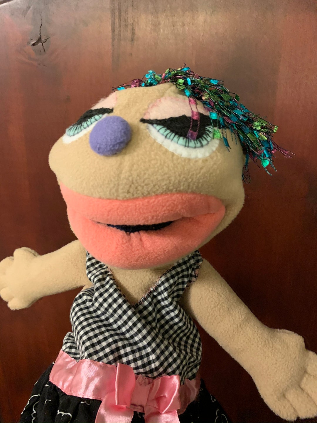 Hand Puppet Fancy Lady - Etsy