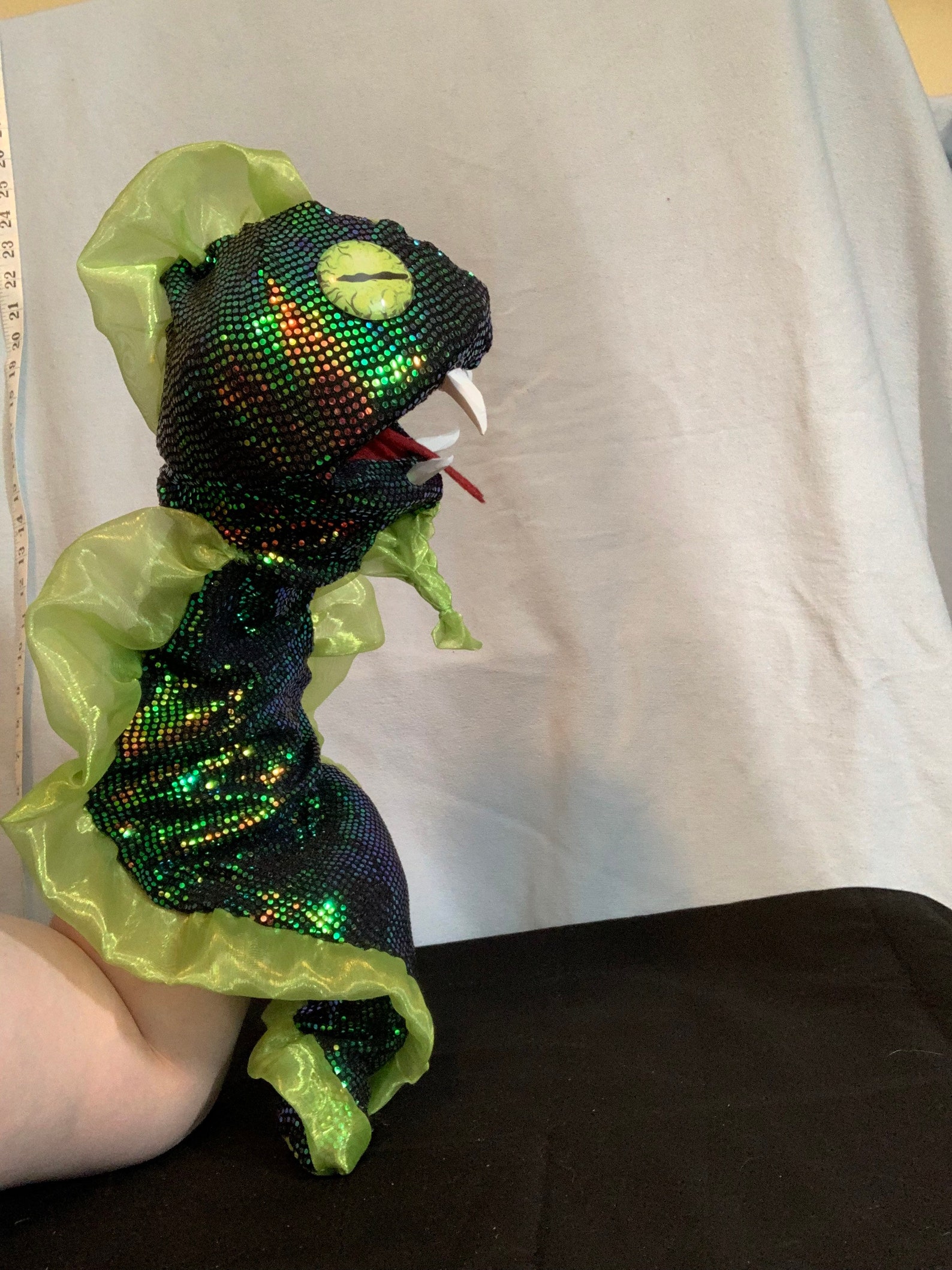 Full Body Hand Puppet Shiny Sea Monster - Etsy