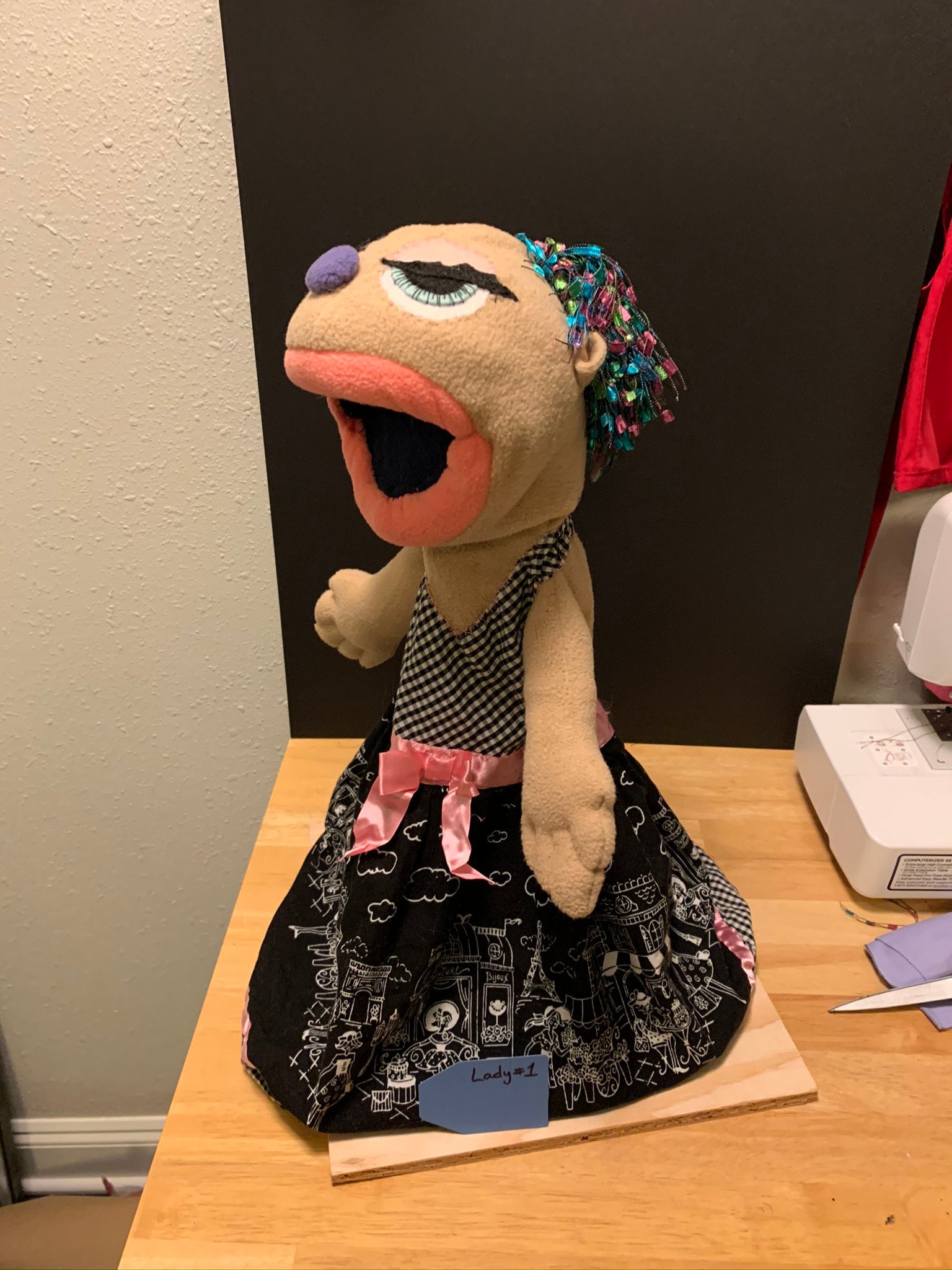 Hand Puppet Fancy Lady - Etsy