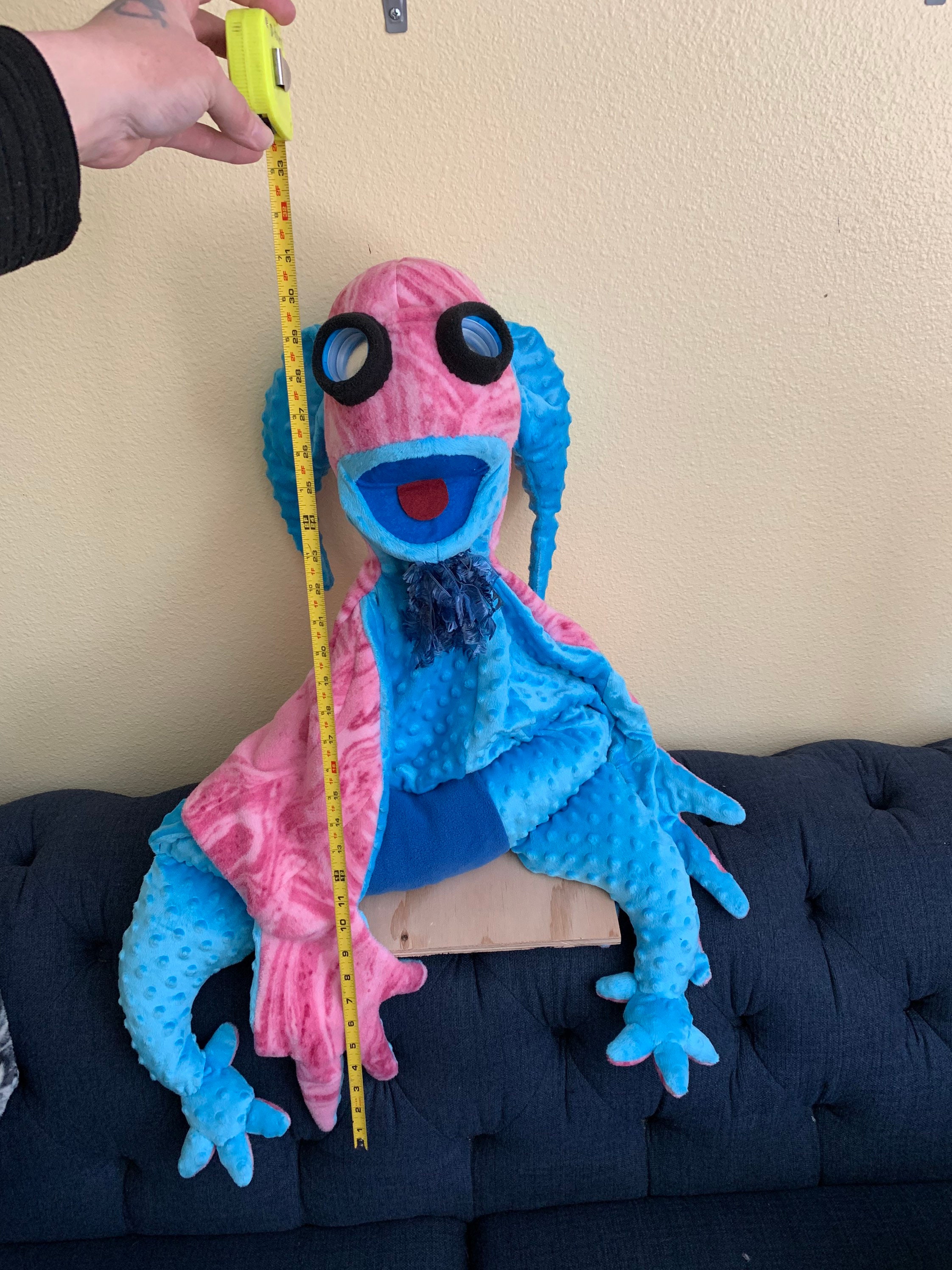 Full Body Puppet Blue and Pink Alien - Etsy