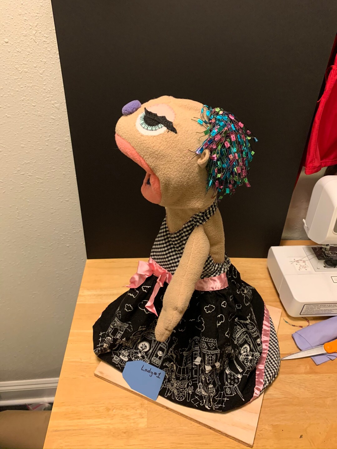 Hand Puppet Fancy Lady - Etsy