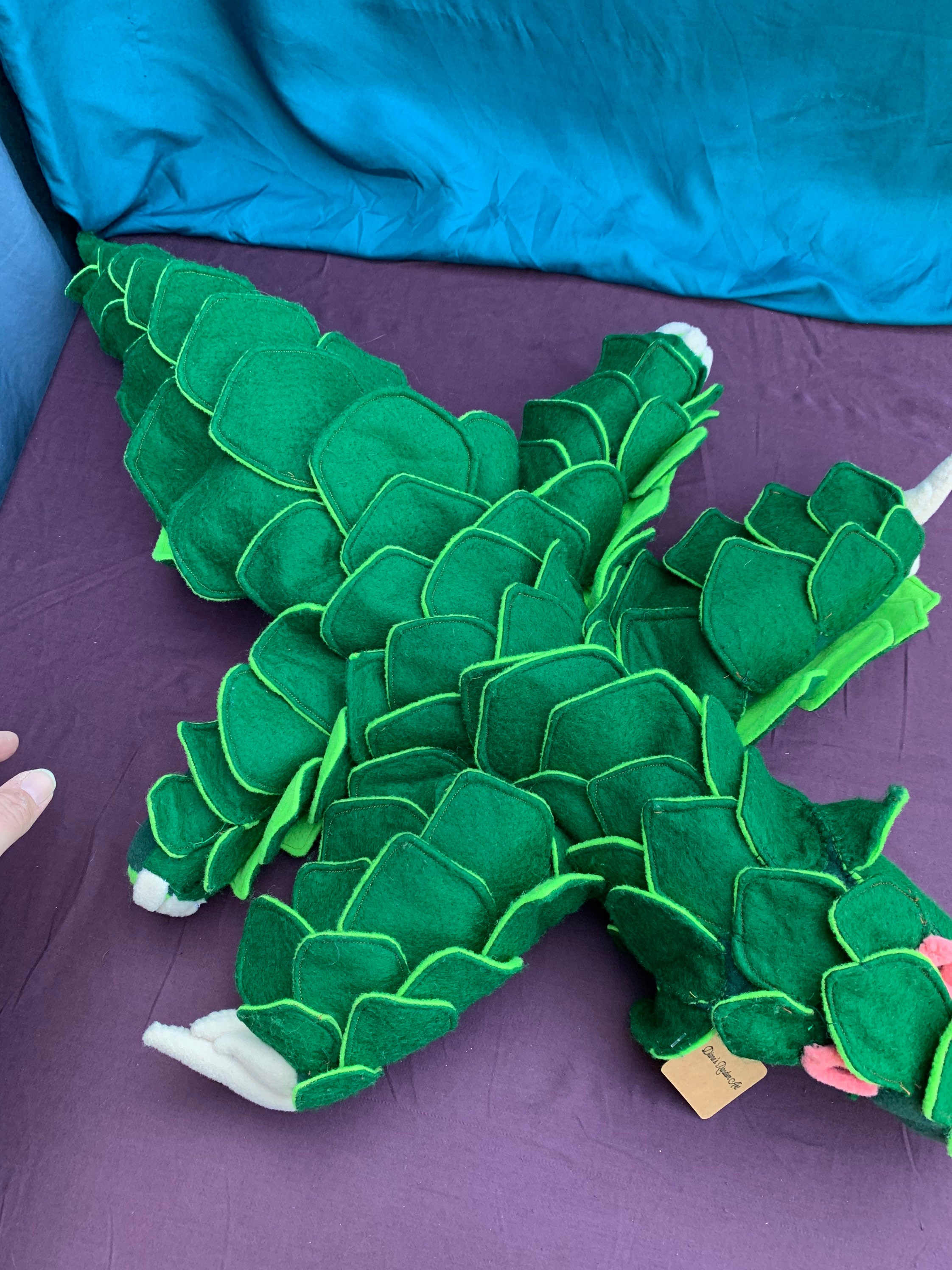 Full Body Hand Puppet Green Pangolin - Etsy