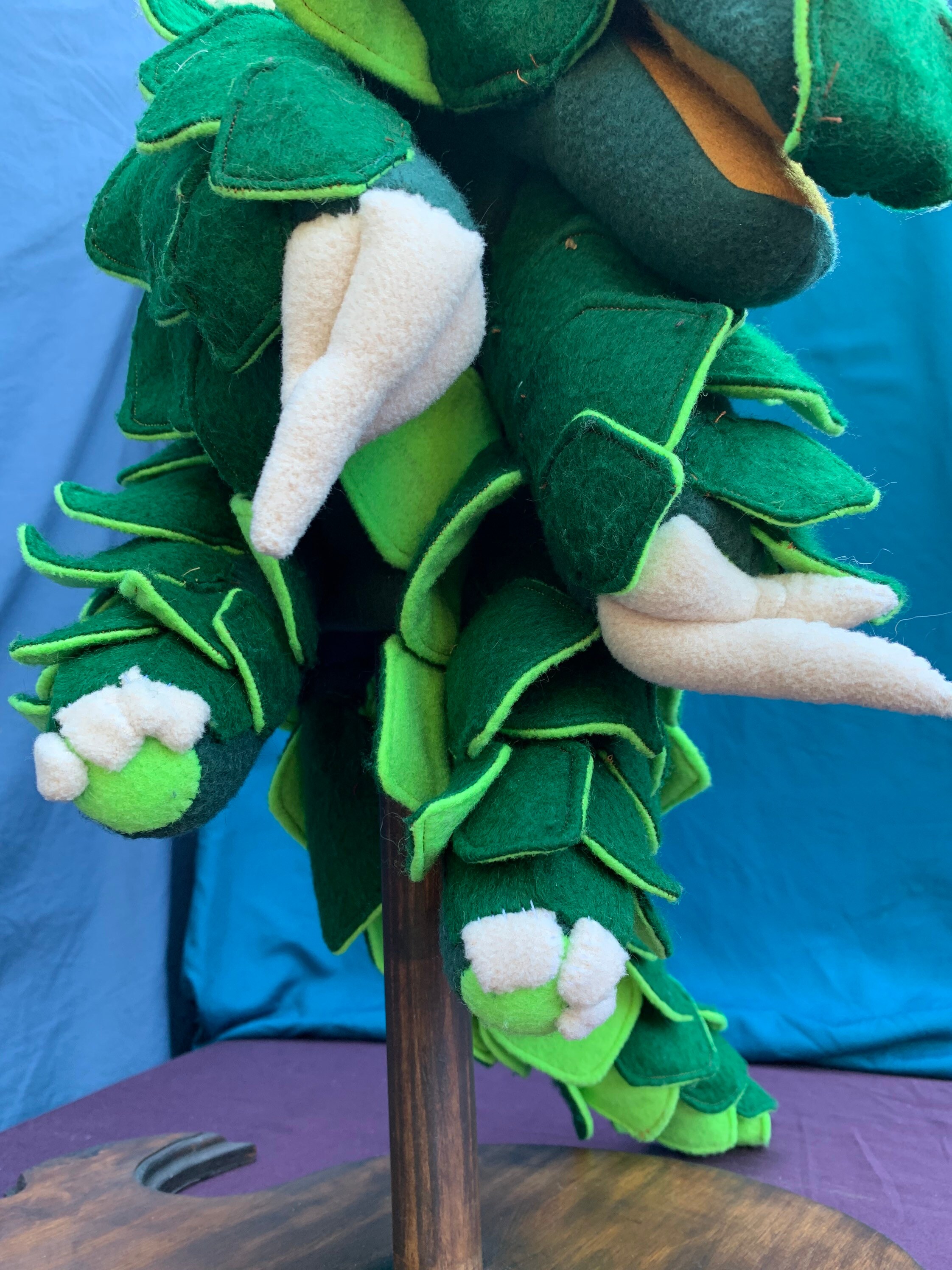 Full Body Hand Puppet - Green Pangolin - Etsy