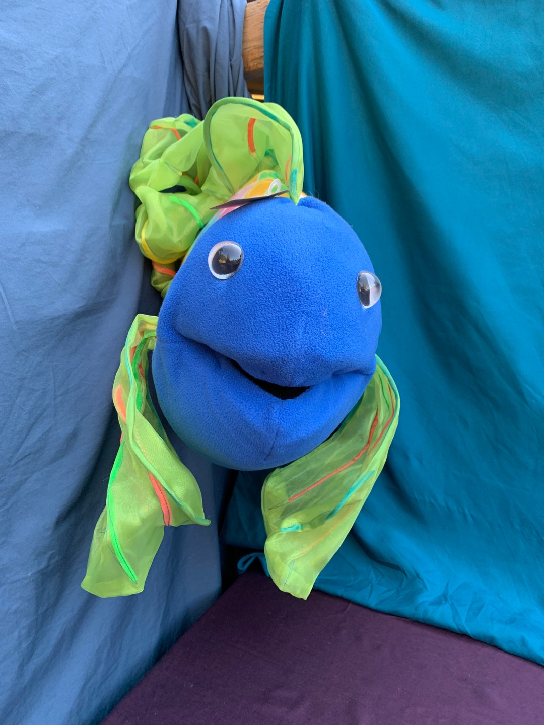 Full Body Hand Puppet Rainbow Fish - Etsy
