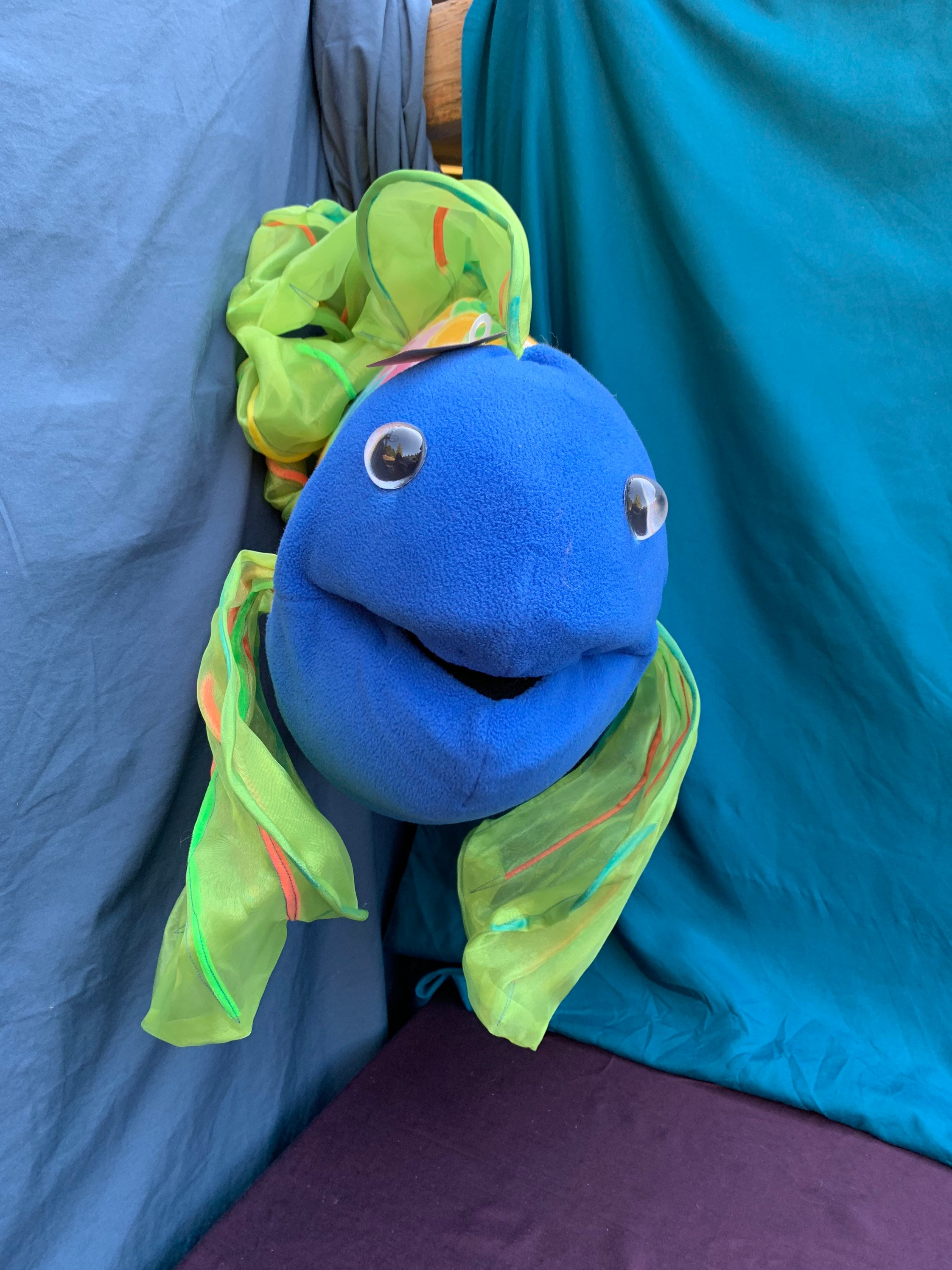 Full Body Hand Puppet Rainbow Fish - Etsy