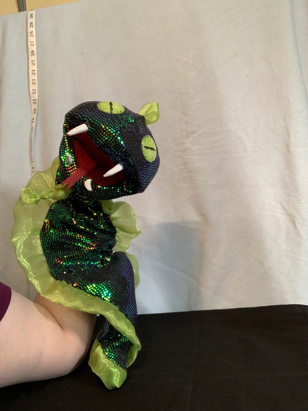 Full Body Hand Puppet - Shiny Sea Monster - Etsy