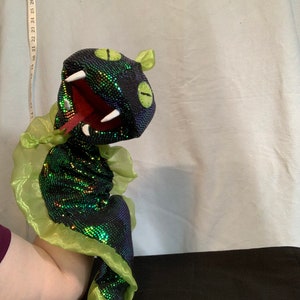 Full Body Hand Puppet - Shiny Sea Monster - Etsy