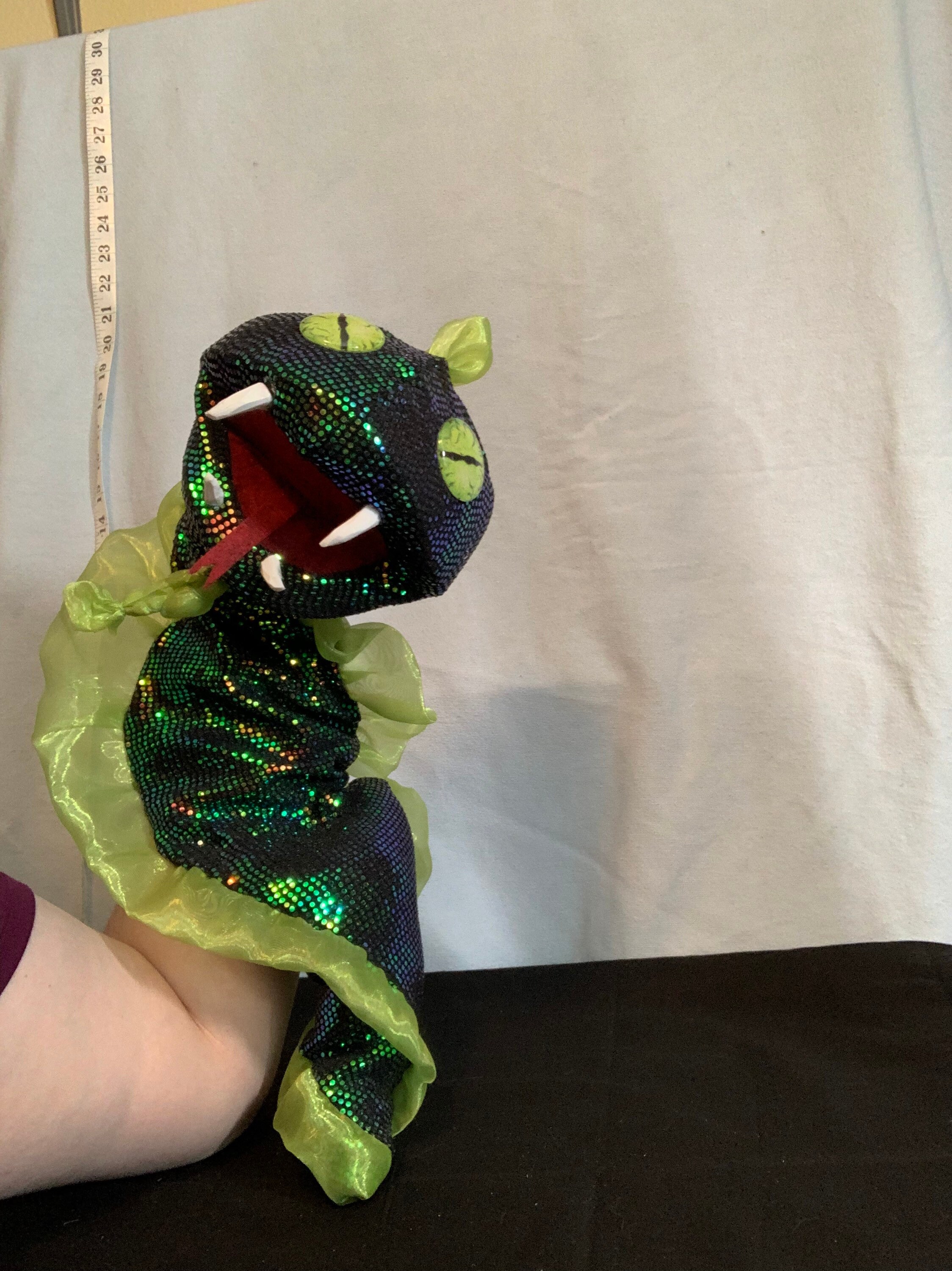 Full Body Hand Puppet - Shiny Sea Monster - Etsy