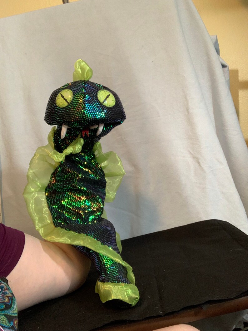 Full Body Hand Puppet - Shiny Sea Monster - Etsy