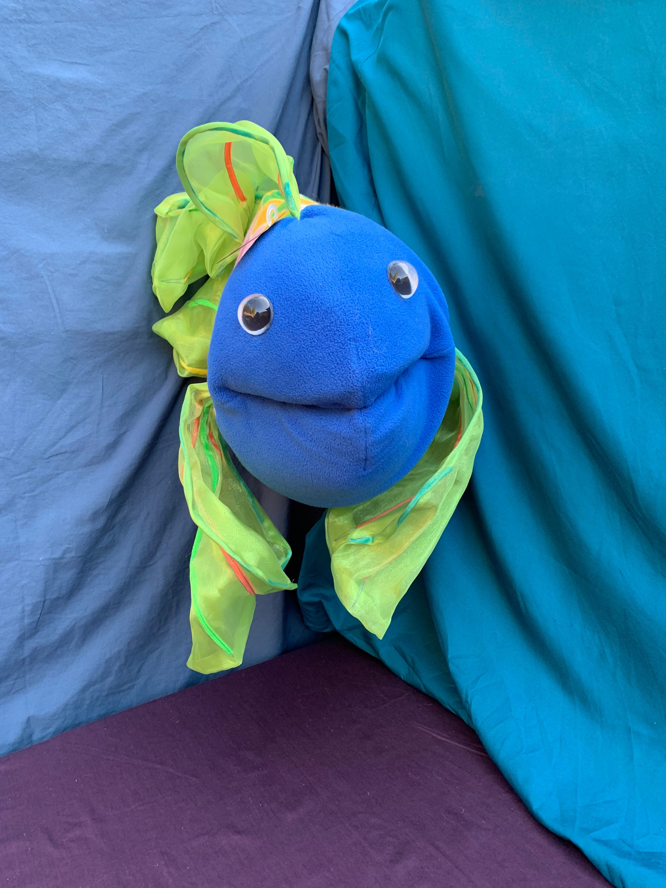 Full Body Hand Puppet Rainbow Fish - Etsy