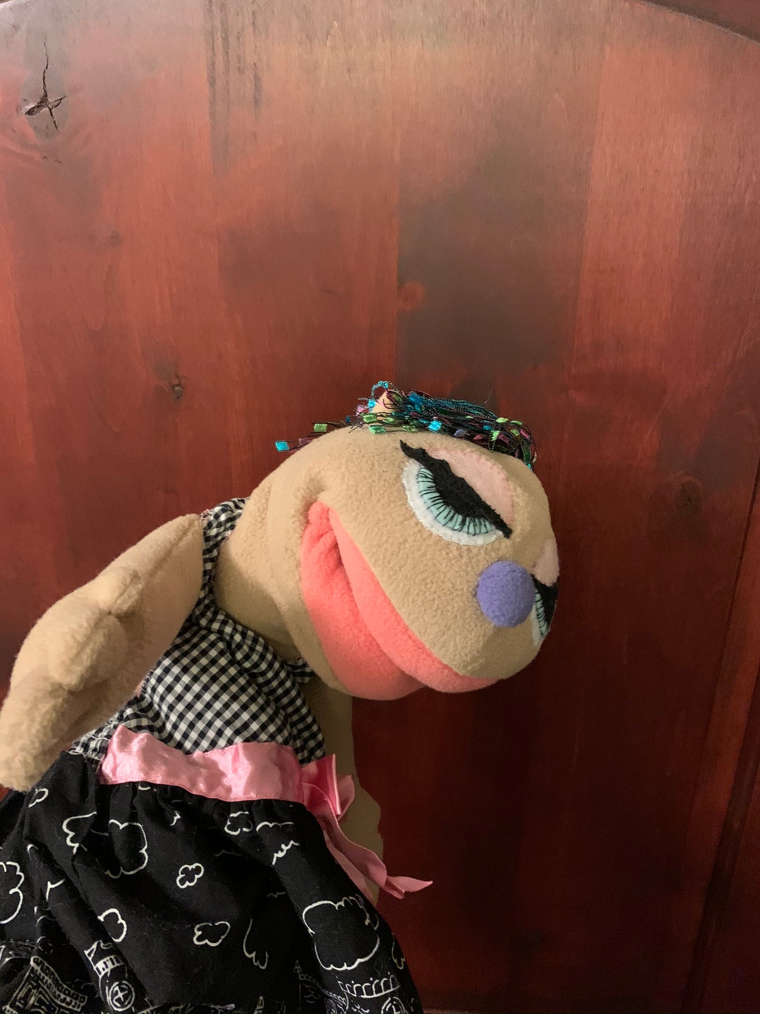 Hand Puppet Fancy Lady - Etsy