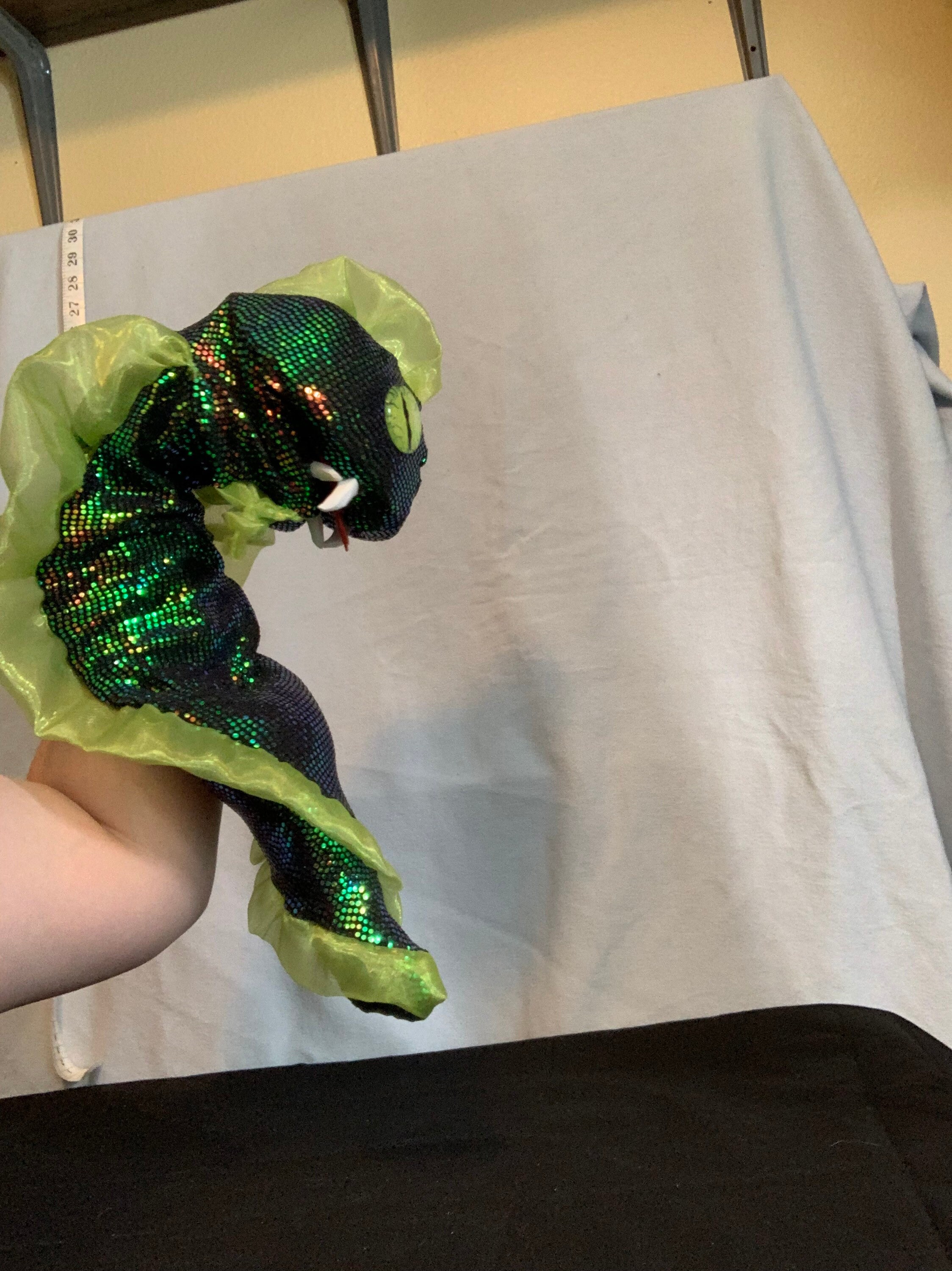 Full Body Hand Puppet - Shiny Sea Monster - Etsy