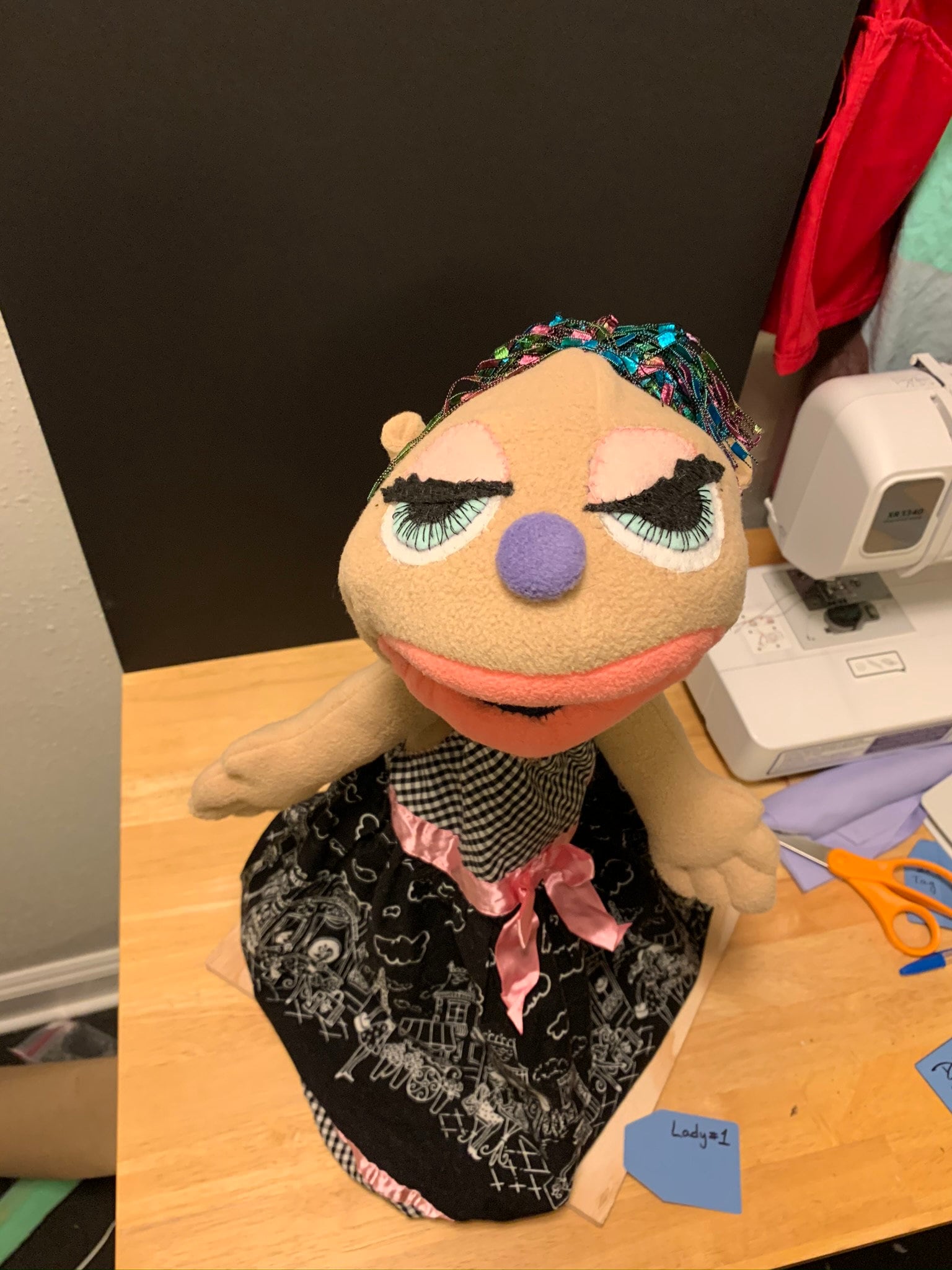 Hand Puppet Fancy Lady - Etsy