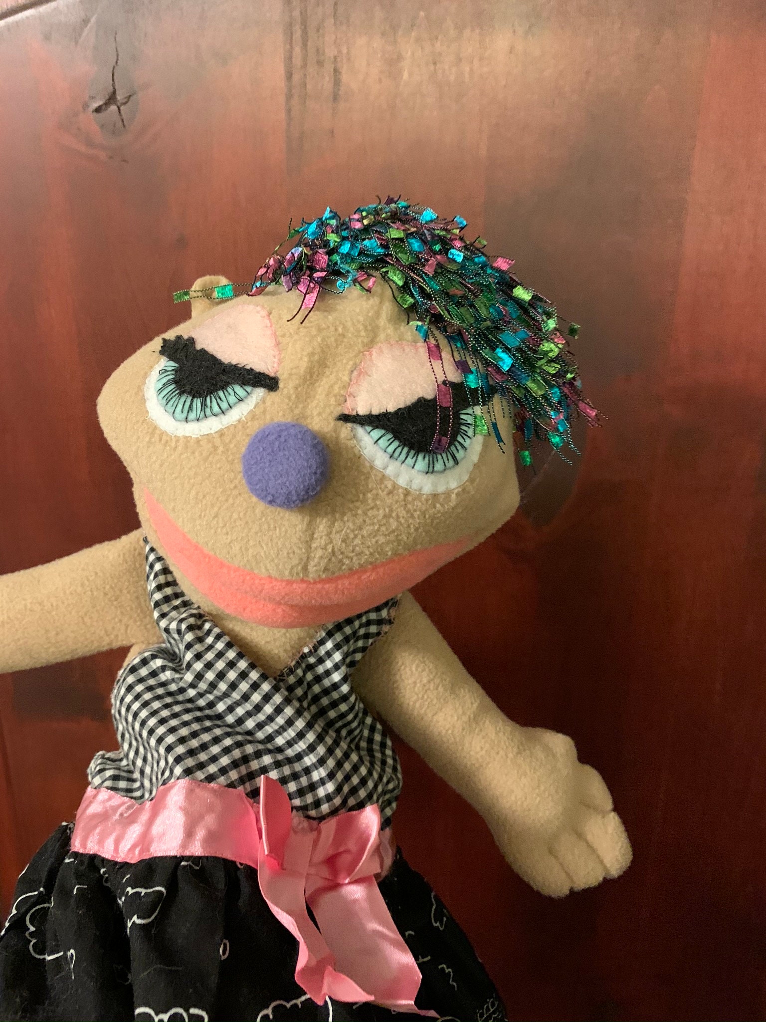 Hand Puppet Fancy Lady - Etsy