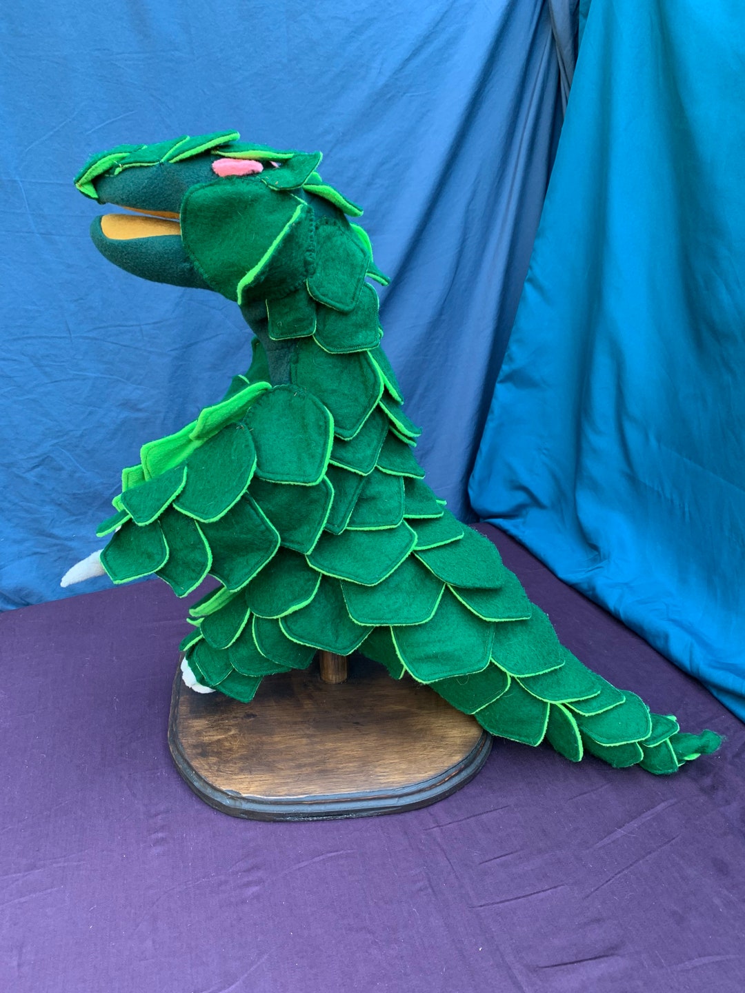 Full Body Hand Puppet - Green Pangolin - Etsy