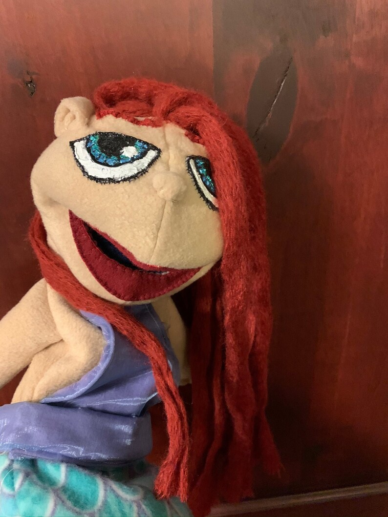 Full Body Hand Puppet Red Haired Mermaid - Etsy