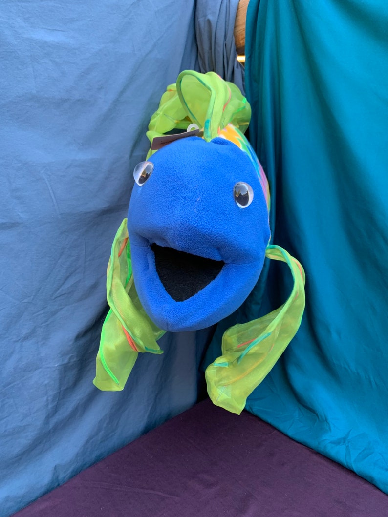 Full Body Hand Puppet Rainbow Fish - Etsy