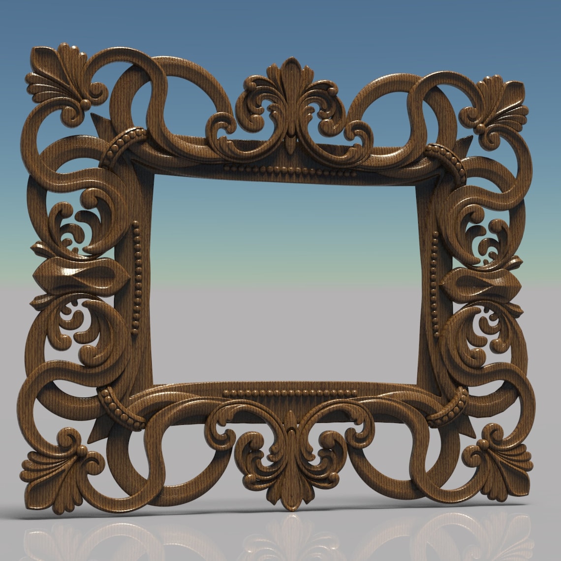 3d Stl Model Picture Frame 5 For Cnc Router Etsy