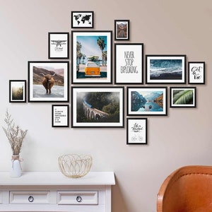 Elegant Personalized Photo Frames Collage, Set of 14 Individual Picture ...