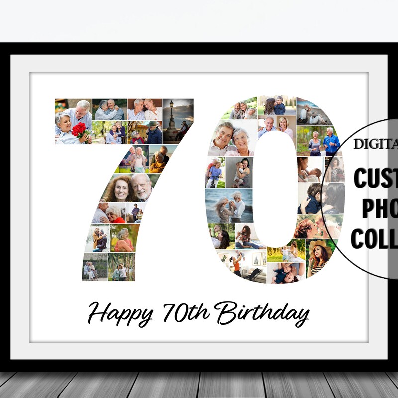70th Photo Collage - Etsy