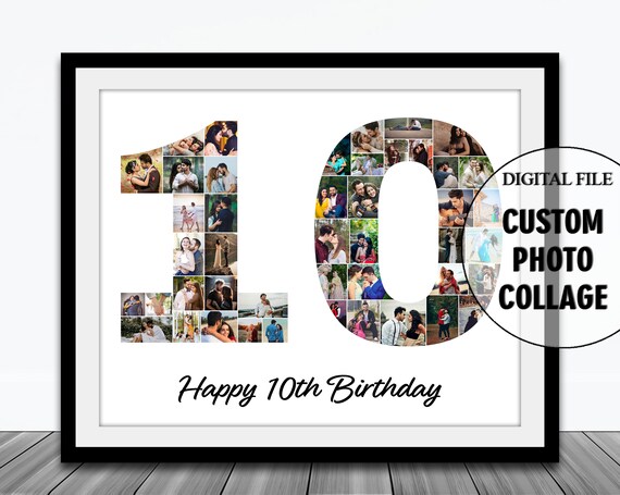 10th Anniversary Photo Collage 10th Anniversary Collage | Etsy